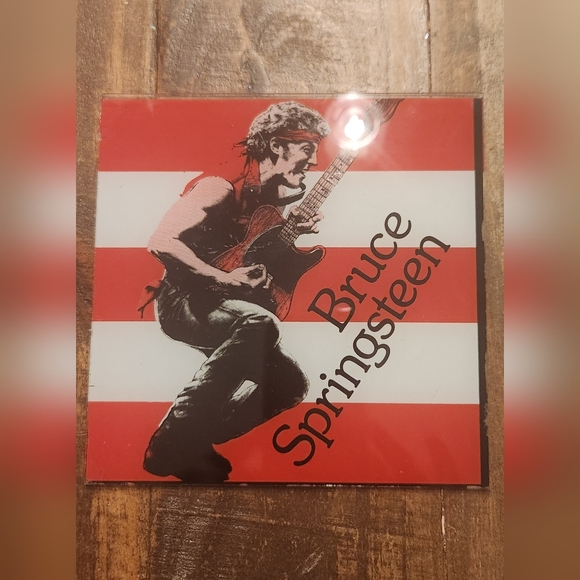 Source Unknown | Art | Vintage Bruce Springsteen Carnival Glass Art ...